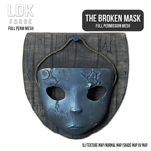 Second Life Marketplace - FULL PERM MESH - [ldk.forge] The Broken Mask